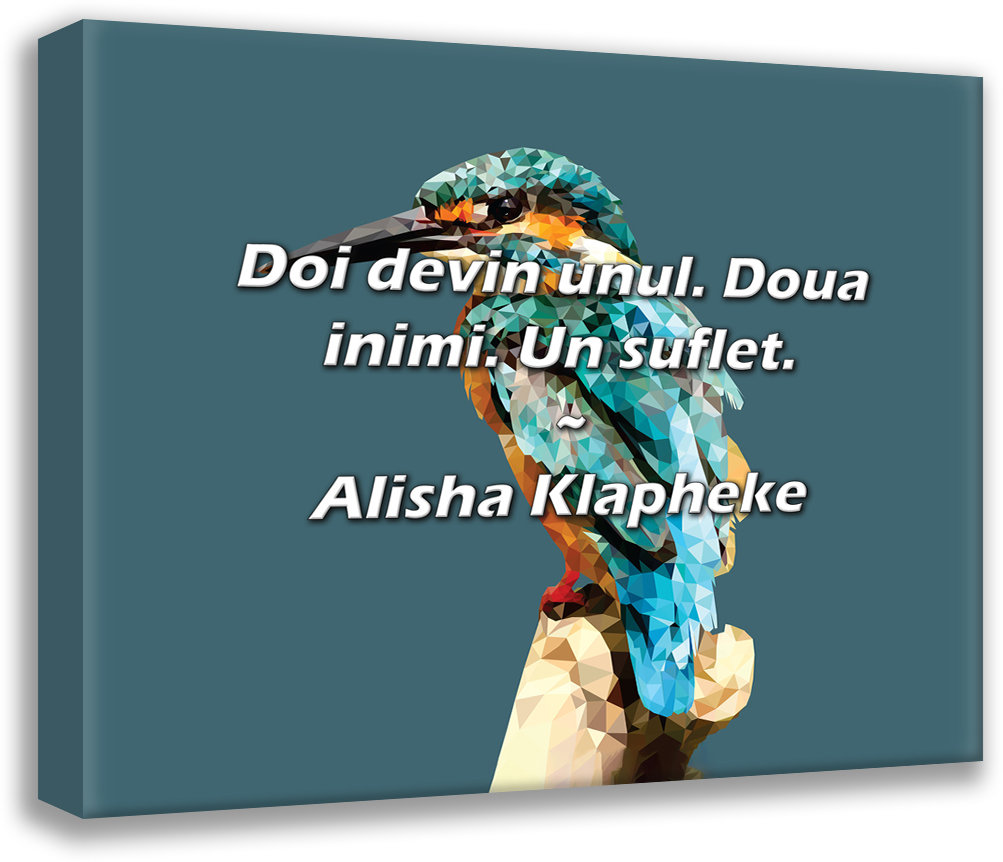 World Menagerie Artsy Quote "Doi devin unul. Doua inimi. Un suflet." By Alisha Klapheke Gallery ...